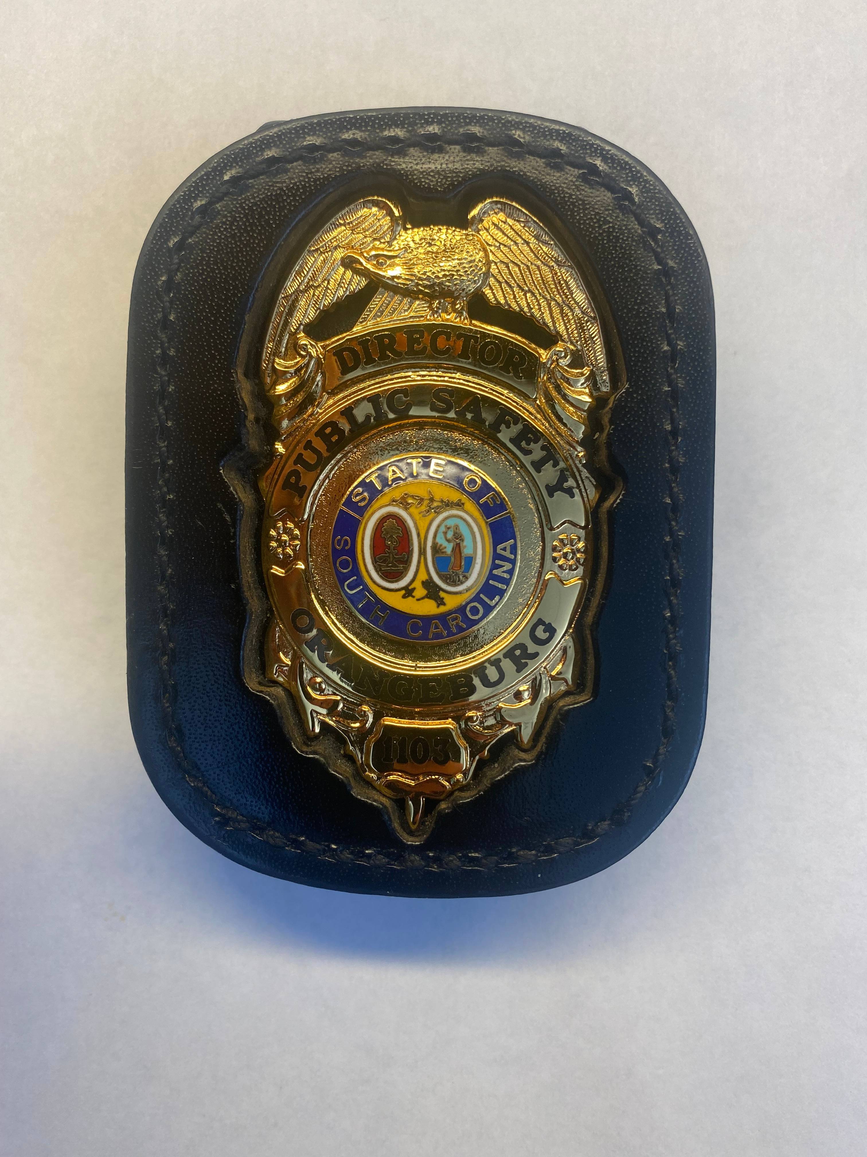 Strong Clip On Recessed Badge Holder (Double Thick with Chain)