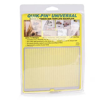 Quik-Pin Universal Badge and Ribbon Bar Backplate