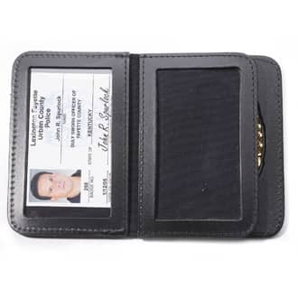 Perfect Fit Duty Leather Recessed Badge & Double ID Case