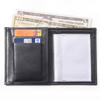 Perfect Fit Badge Wallet w/Card Slots, ID Window & RFID