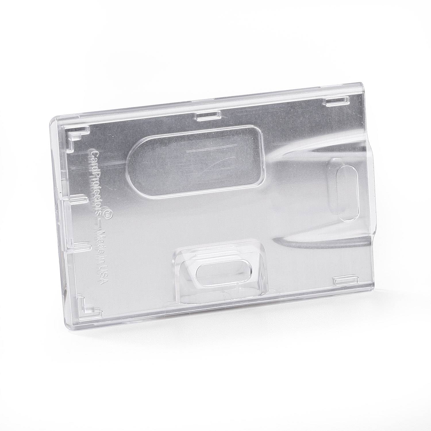 Strong RFID Protected Clear Rigid Card Holder