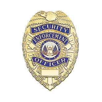 LawPro Deluxe Security Enforcement Officer Badge