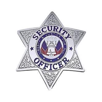 LawPro Deluxe Security Officer Six Point Star Badge
