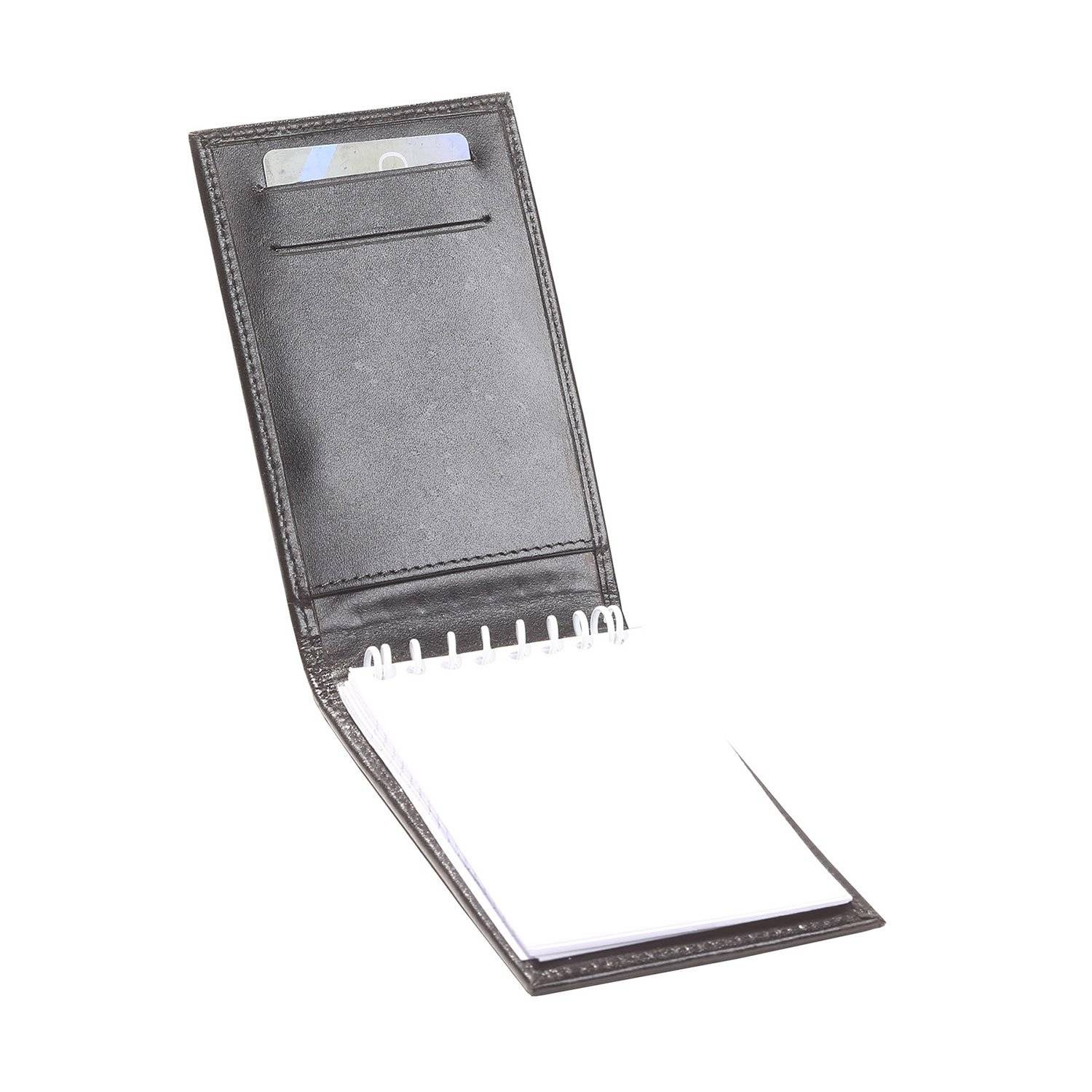 LawPro Black Leather Notebook in Smooth Finish