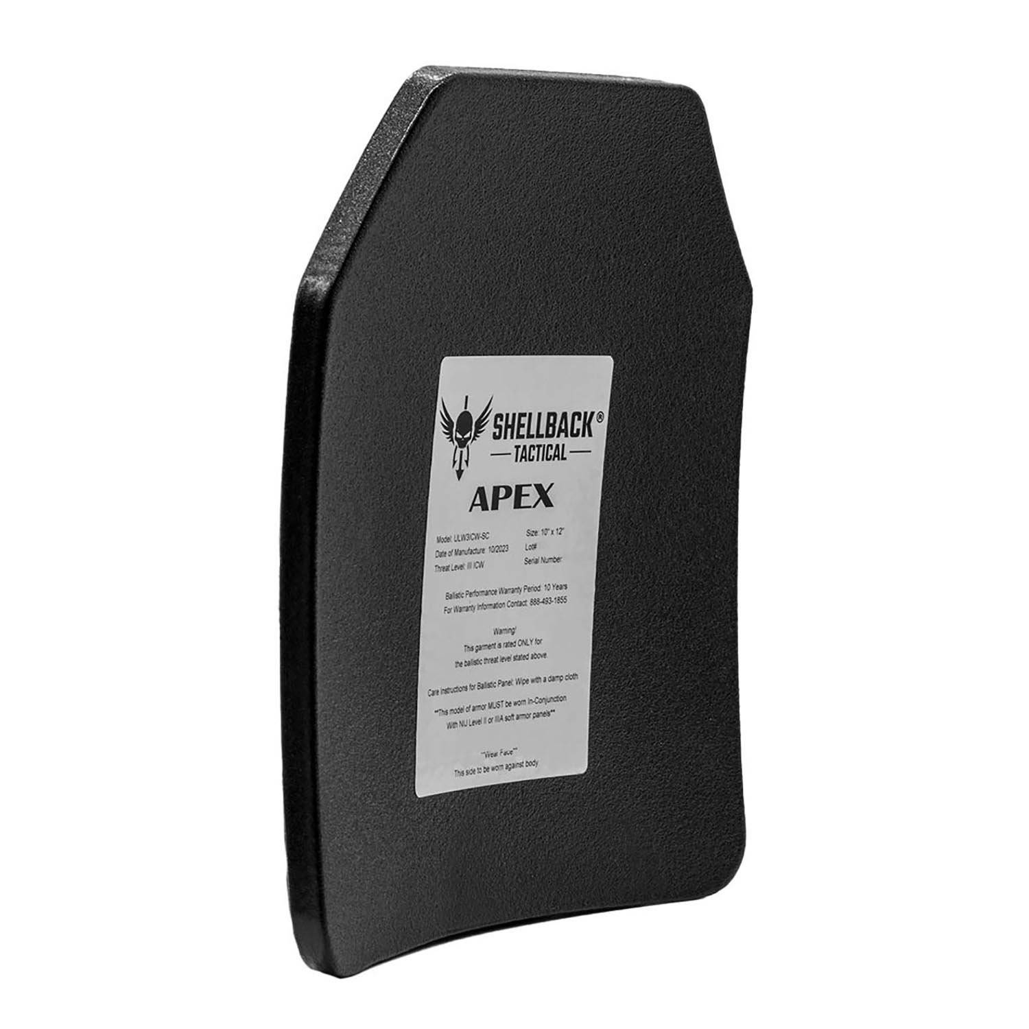 Shellback Apex Level III ICW Superlight Armor Plate | Galls
