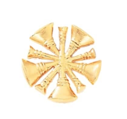 Blackinton 5 Crossed Bugles Pin