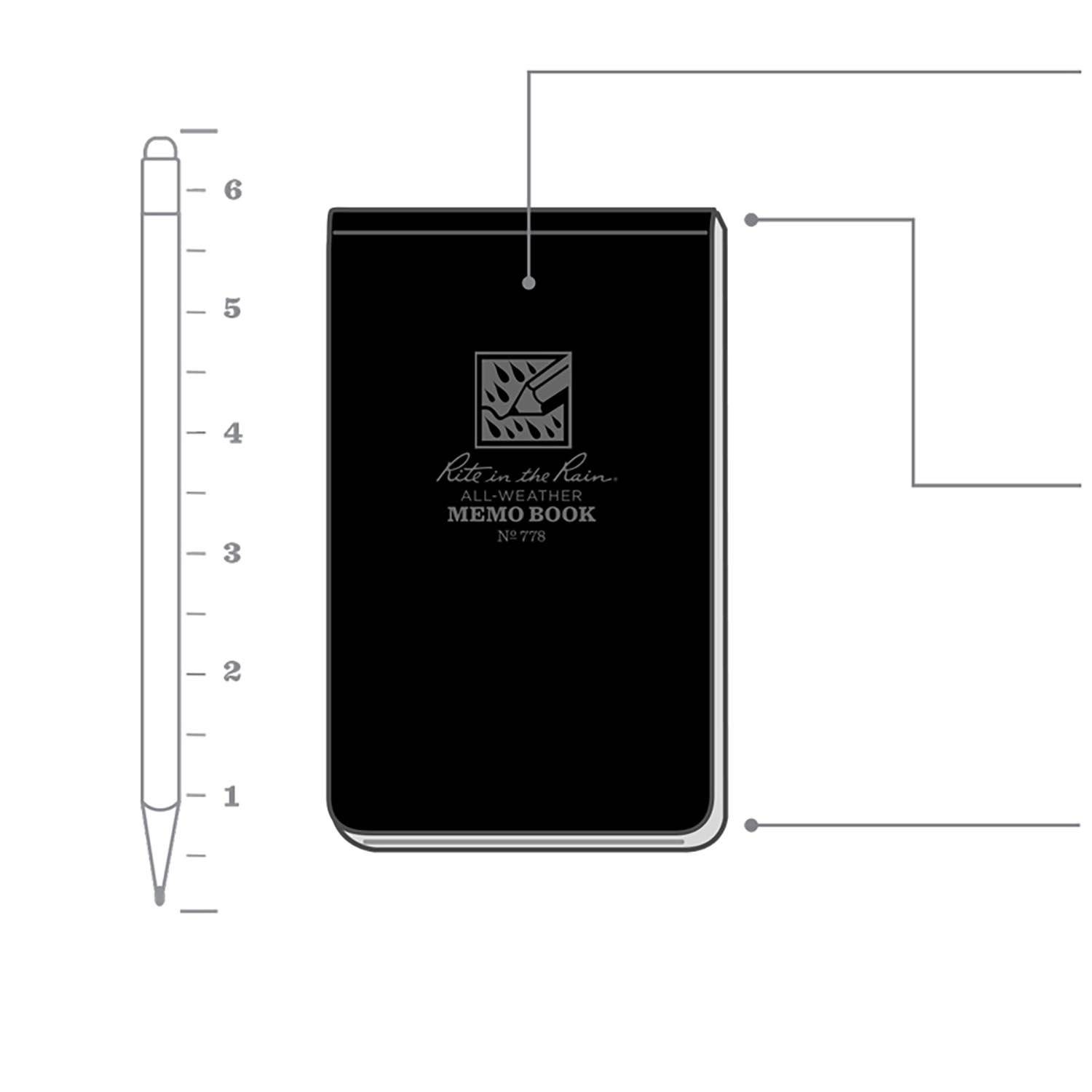 Rite in the Rain 3.25" x 5" Weatherproof Notebook