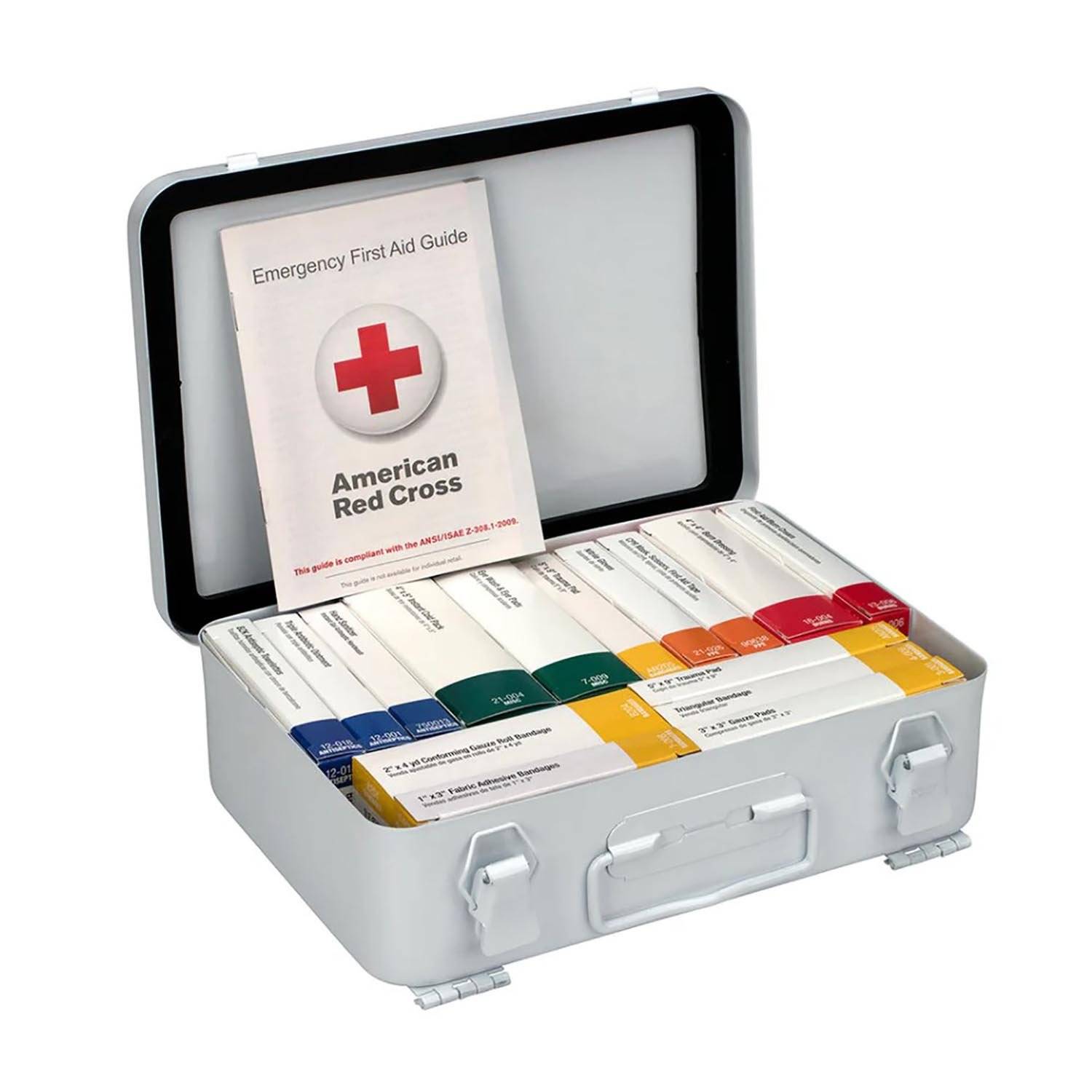 First Aid Only 25Person ANSI A 16 Unit Metal First Aid Kit