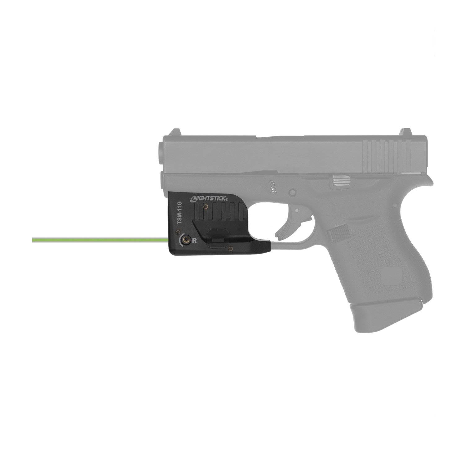 Nightstick Subcompact Weapon-Mounted Light w/ Green Laser