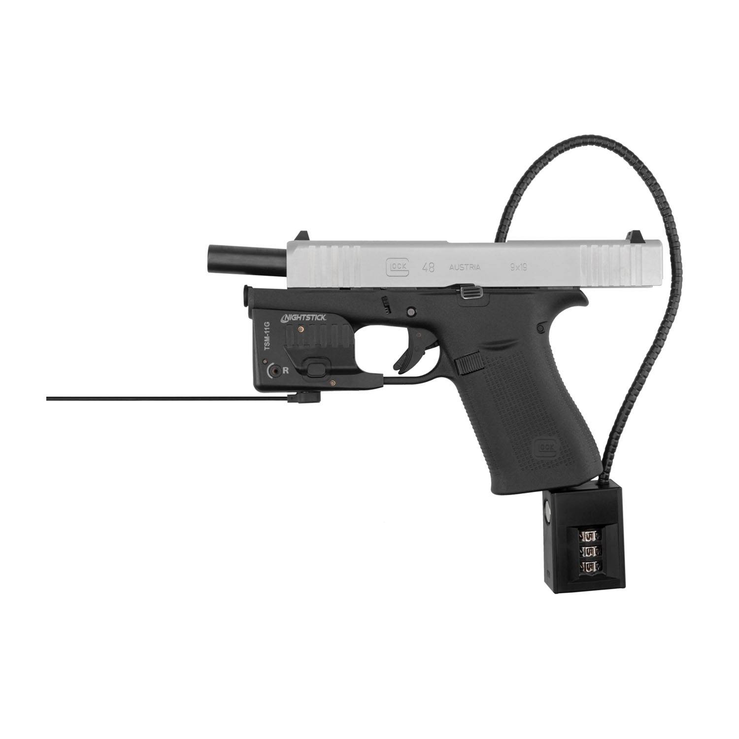 Nightstick Subcompact Weapon-Mounted Light w/ Green Laser