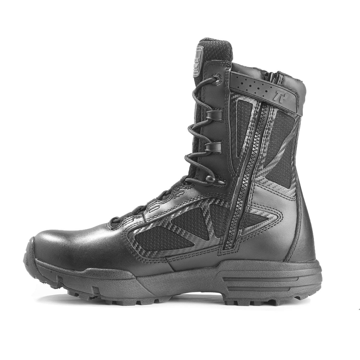 Tactical Research 8" Chrome Side Zip Boot