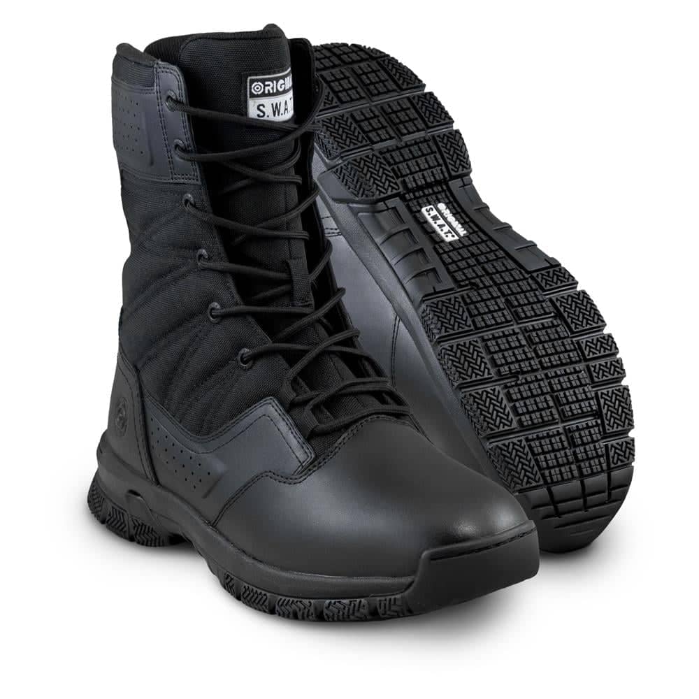Original S.W.A.T. ProTec 8" Side Zip Polishable Toe Boot