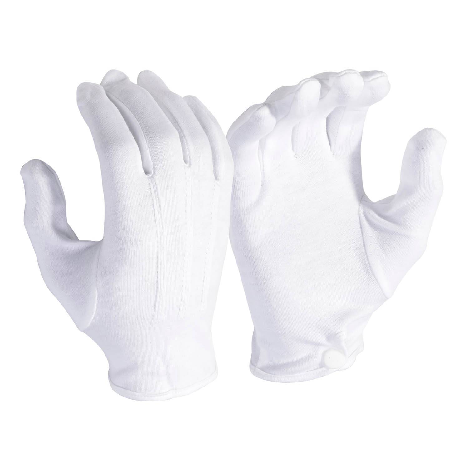 Dress White Parade Gloves for Military & Police