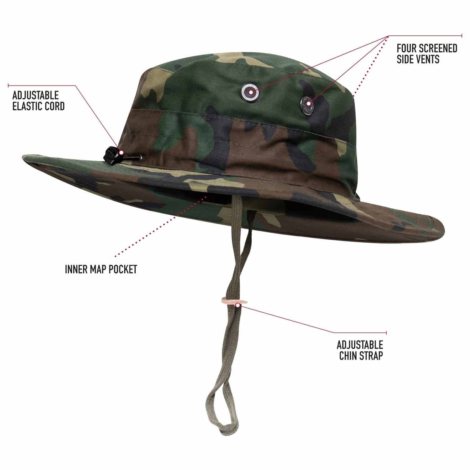 Rothco Midnight Camo Adjustable Boonie Hat | Galls