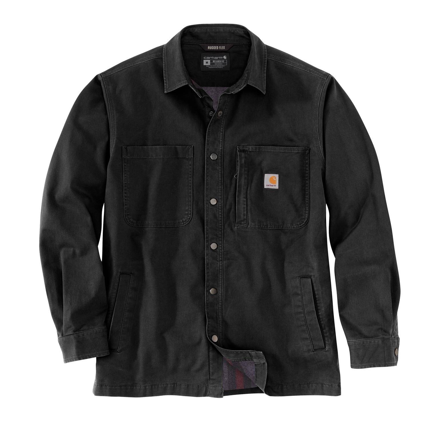 Carhartt Rugged Flex Relaxed Fit Canvas Fleece-Lined Jacket
