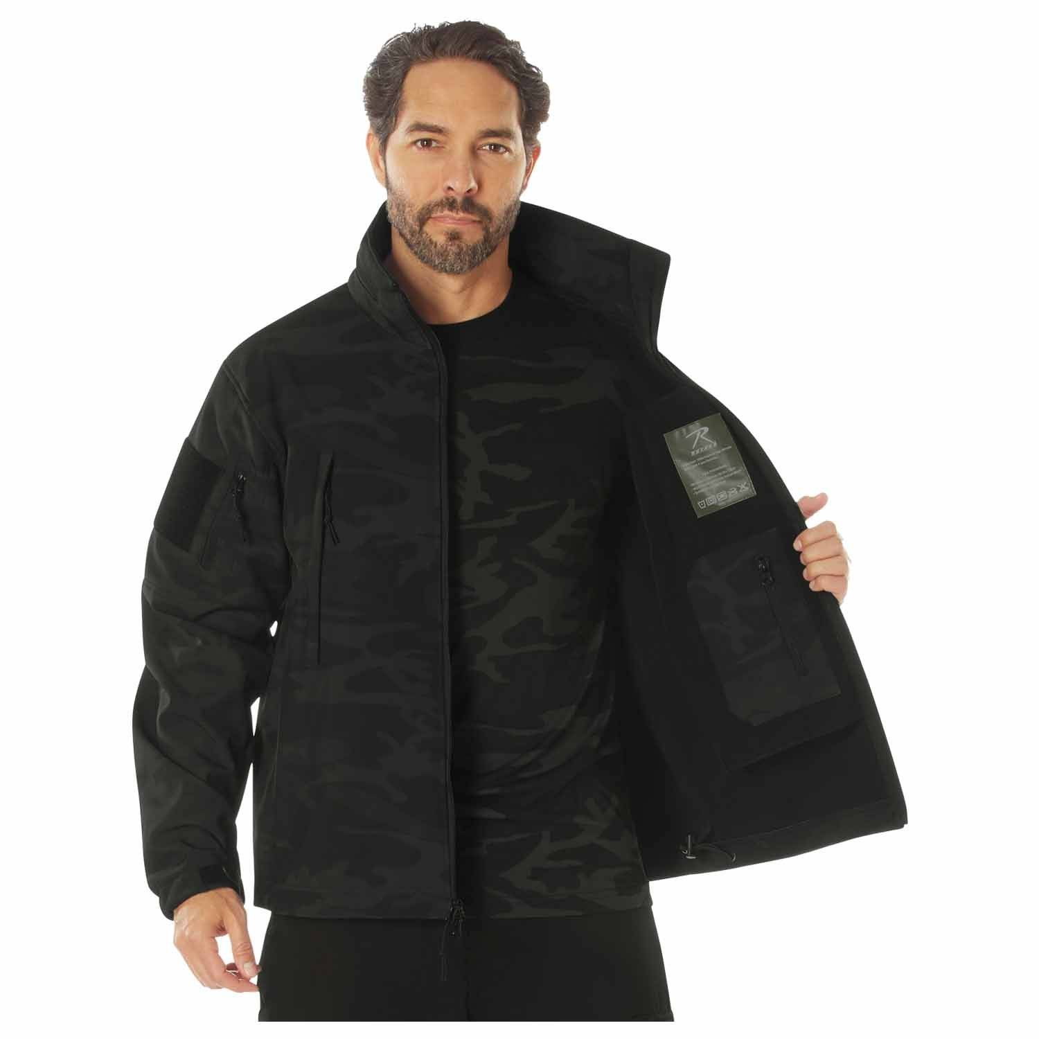 Rothco Midnight Camo Special Ops Soft Shell Jackets | Galls
