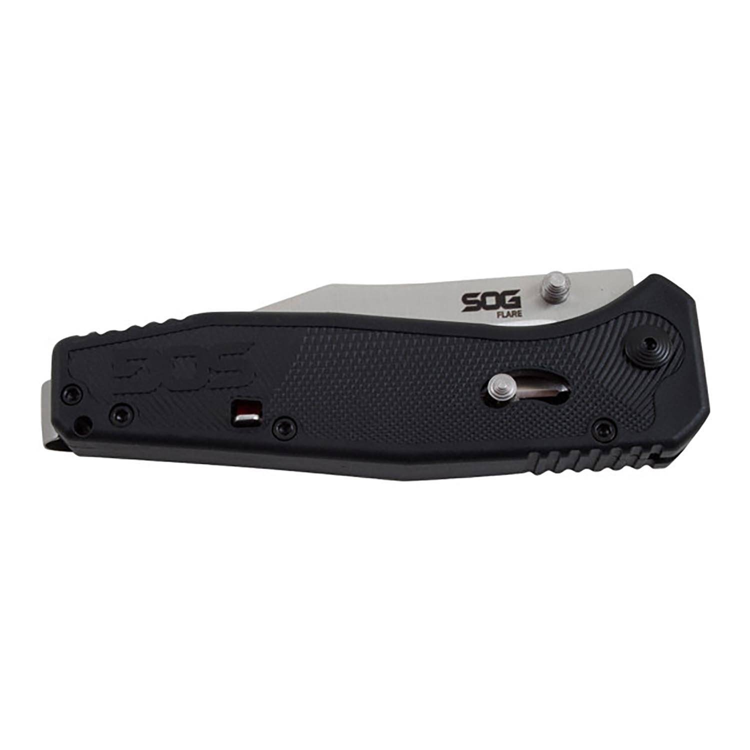 SOG Flare Satin Straight Edge Knife | Galls