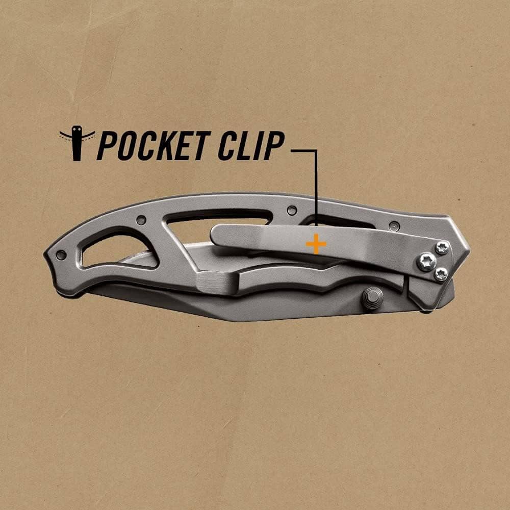 Gerber Paraframe I Titanium Nitride Serrated Folding Knife