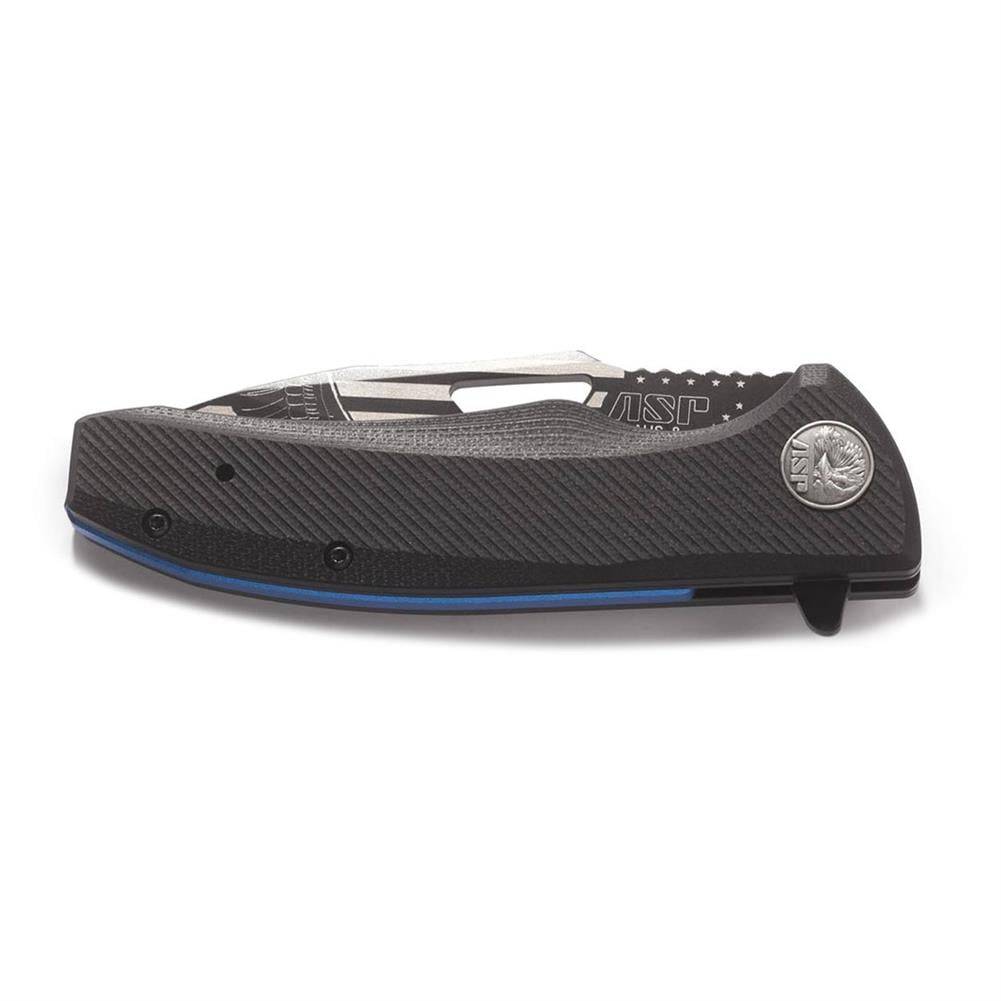ASP Police Duty Knife PDK Flag Eagle Engraved Knife | Galls