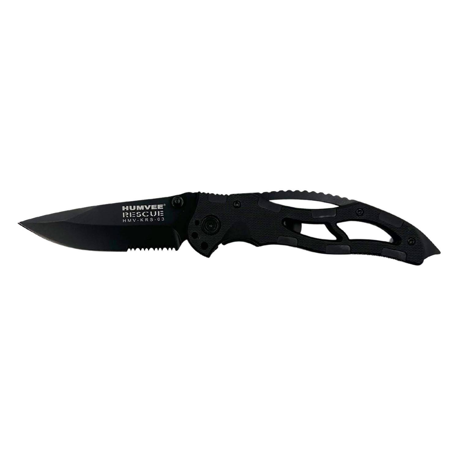 Humvee Spring Assisted Drop Point Rescue Knife | Galls
