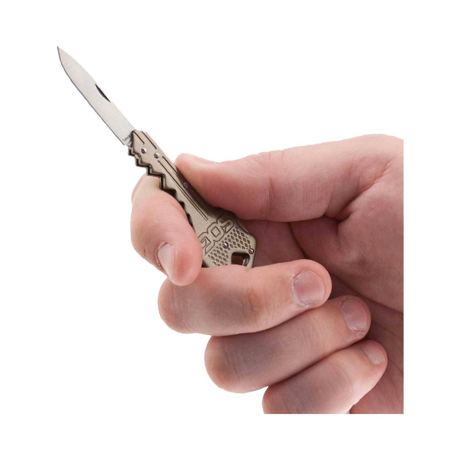 SOG Key Knife | Foldable Utility Knife for Keychain Carry
