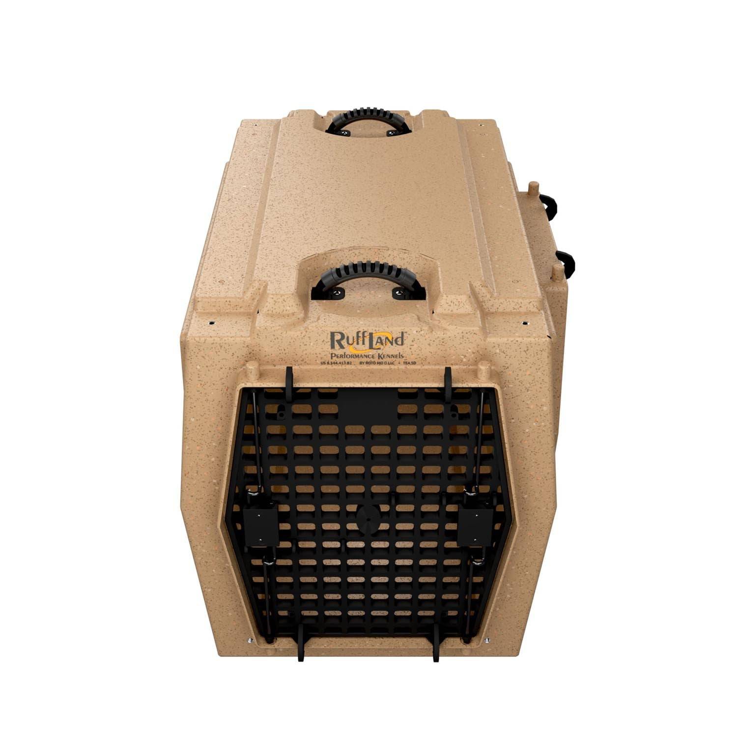 Ruff Land Kennels Intermediate Double Door, Front and Right