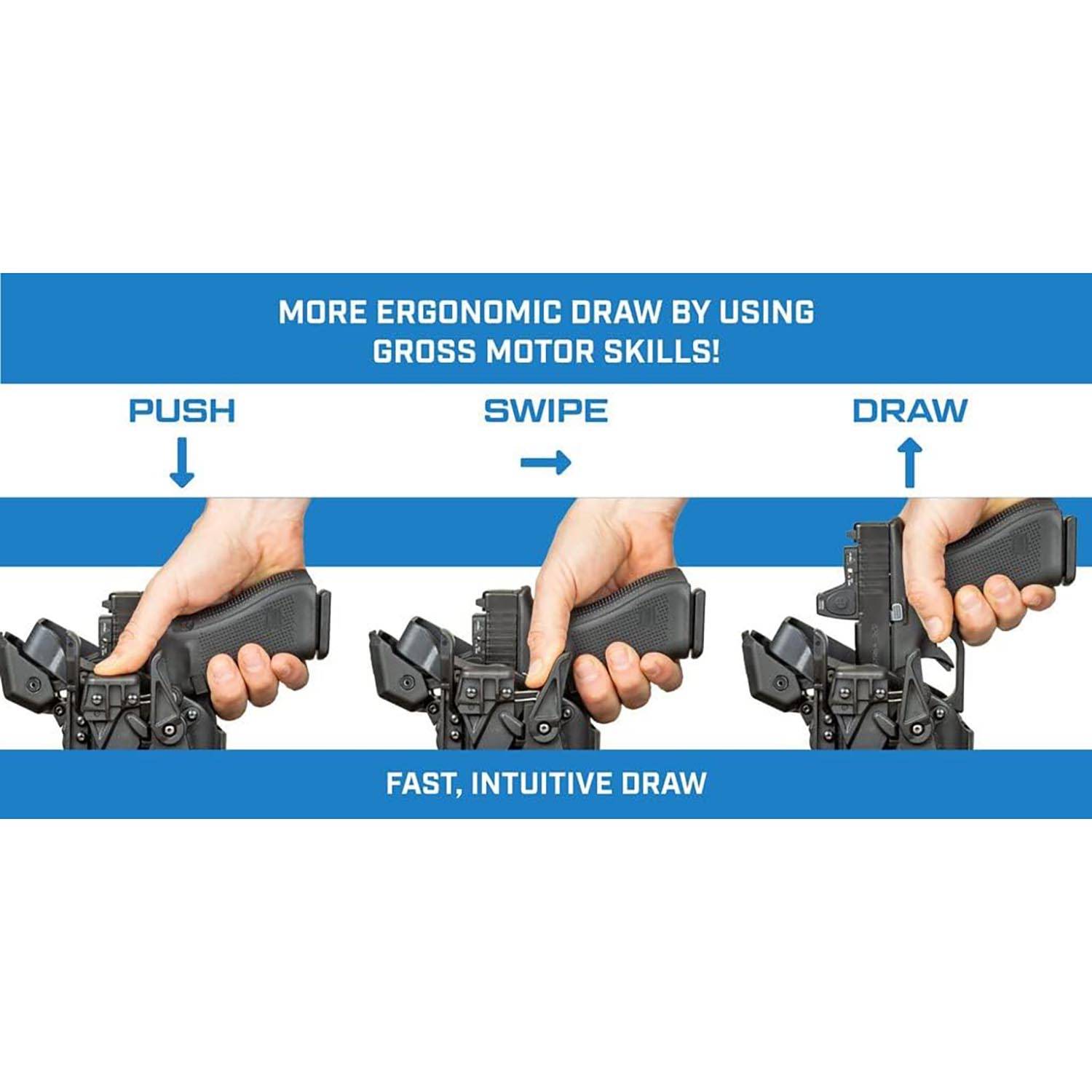 Rapid Force Duty Mid Ride with Light Holster | Galls