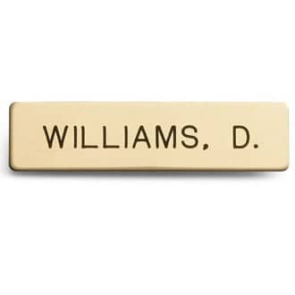 Galls Standard Nameplate 1 Line