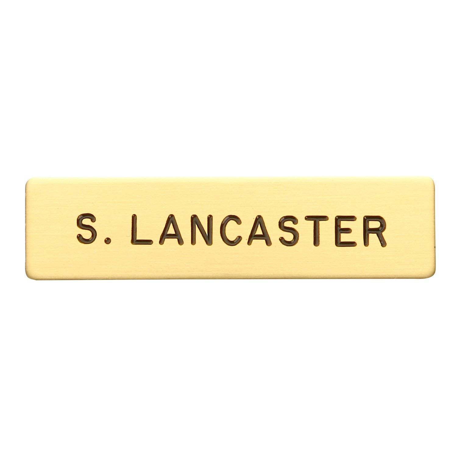 Blackinton Nametag One Line | Uniform Name Plates