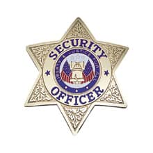 LawPro Deluxe Security Officer Six Point Star Badge