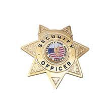 LawPro Lite Security Officer 7 Point Star Badge