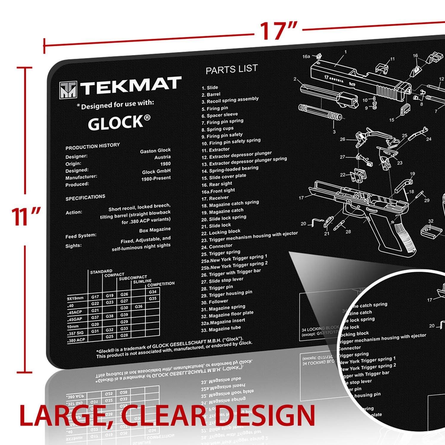 TekMat Glock Cleaning Mat | Galls