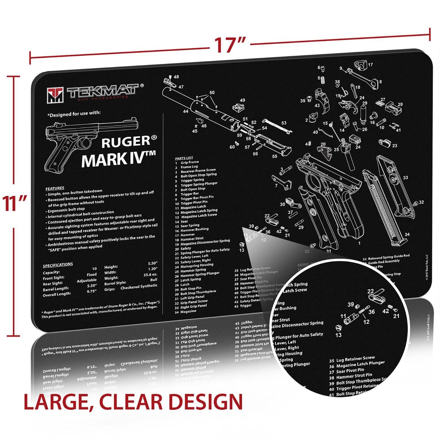 TekMat Ruger Mark IV Gun Cleaning Mat | Galls