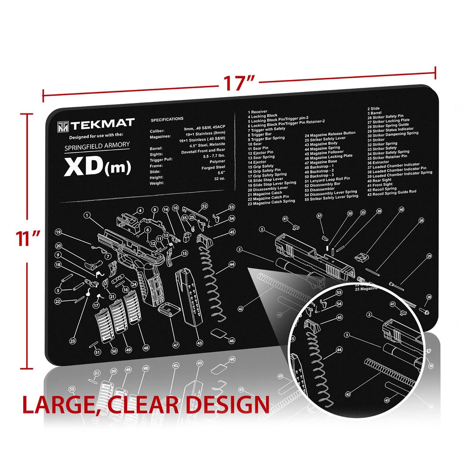 Springfield Armory XD(m) Gun Cleaning Mat 17" | Galls