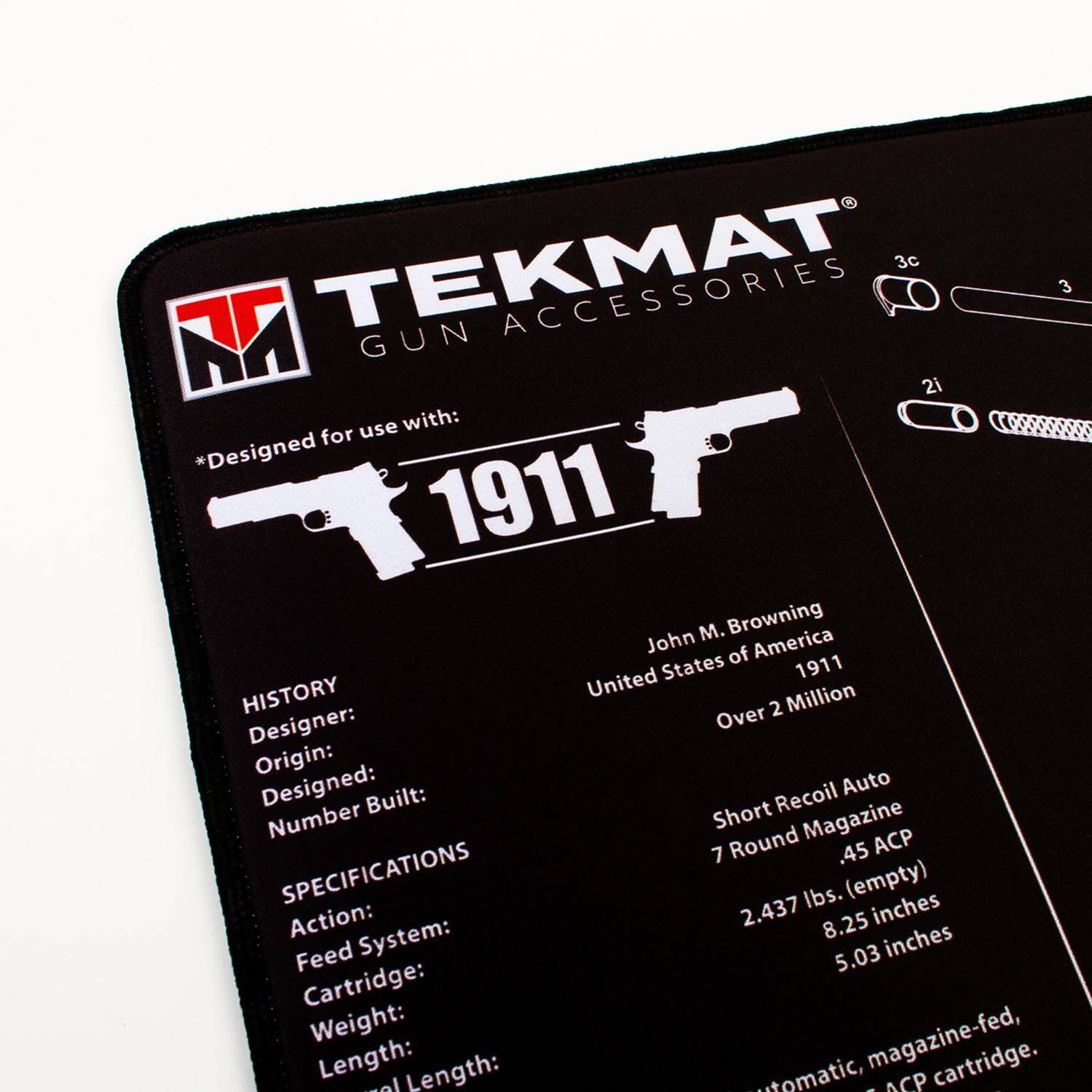 TekMat Ultra 1911 Gun Cleaning Mat 20" | Galls