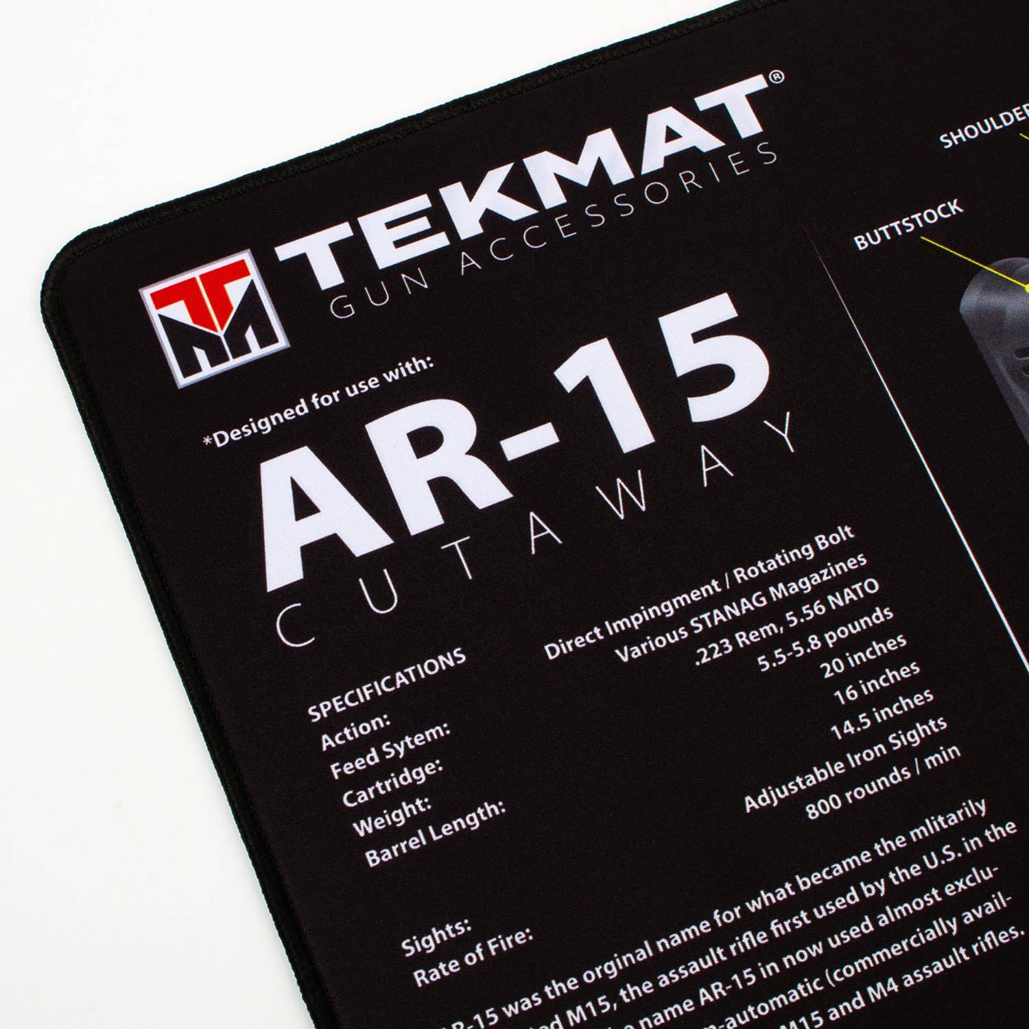 Tekmat Ultra Premium AR-15 Gun Cleaning Mat 44" | Galls