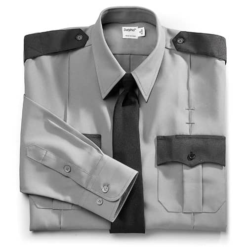 DutyPro Two-Tone Long Sleeve Polyester Uniform Shirt