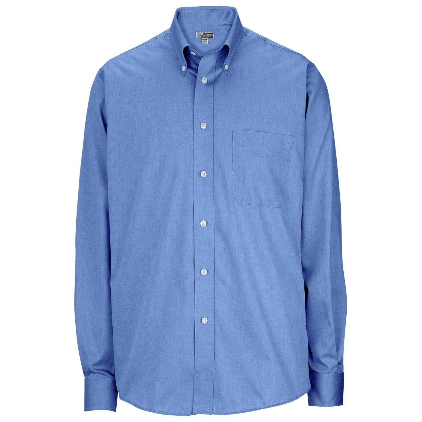 Edwards Pinpoint Oxford Long Sleeve Dress Shirt