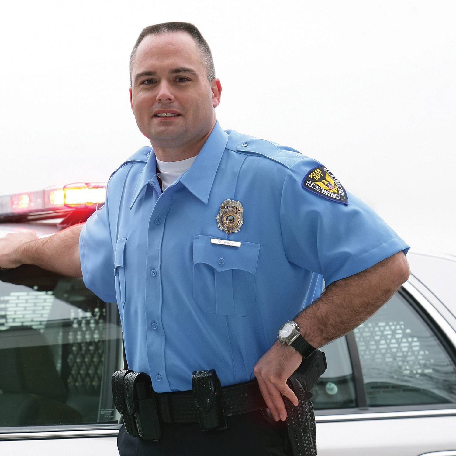 DutyPro Short Sleeve Polyester Solid Men's Shirt