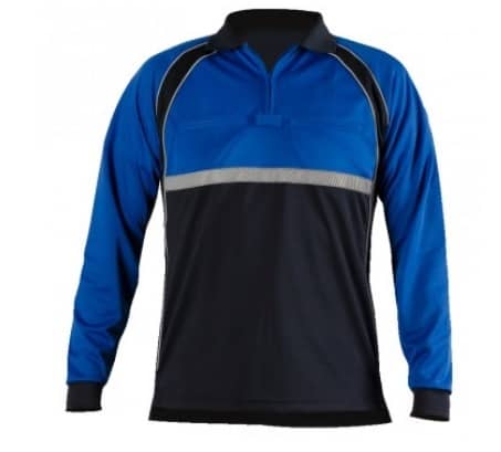 SM170 - L/S COLORBLOCK PERF.POLO