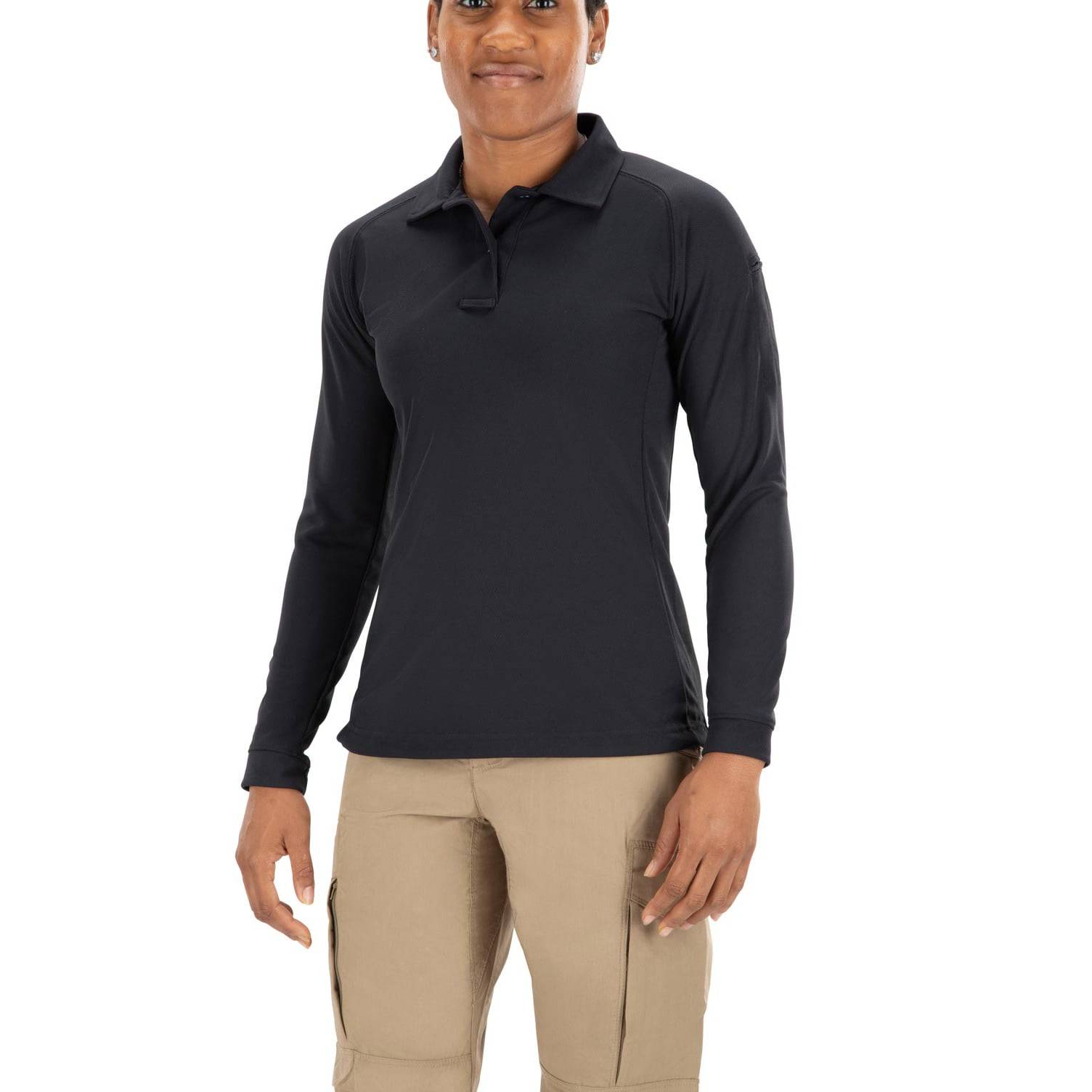 Vertx Women's Long Sleeve Action Polo with Coldblack