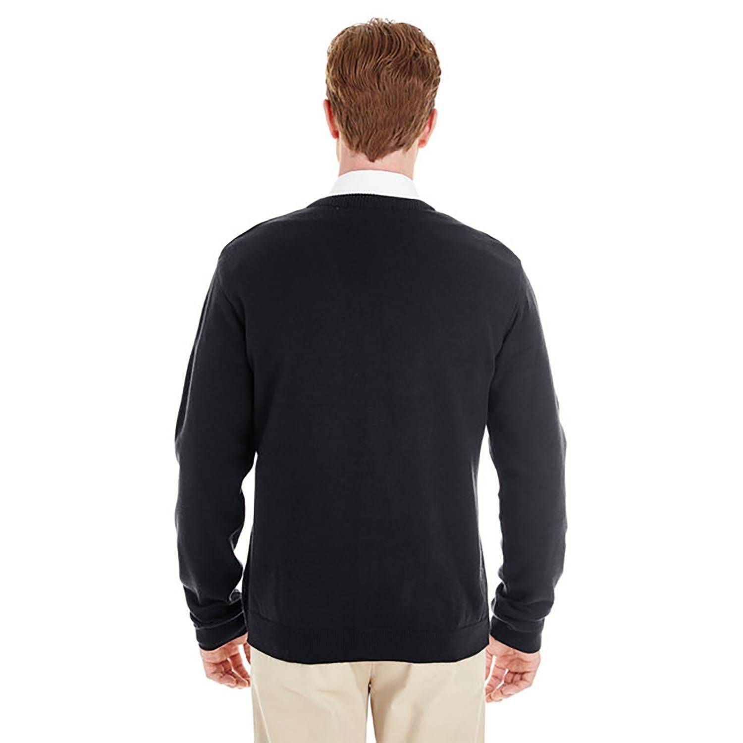 Harriton Men's Pilbloc V-Neck Button Cardigan Sweater
