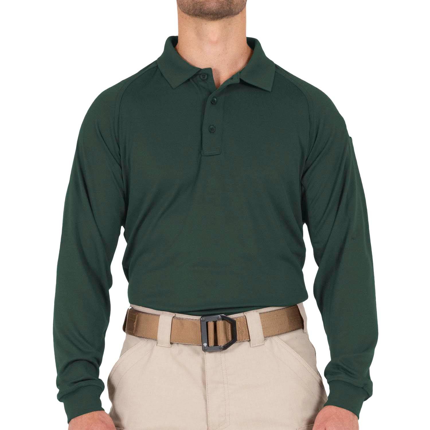 First Tactical Men's Long Sleeve Performance Polo