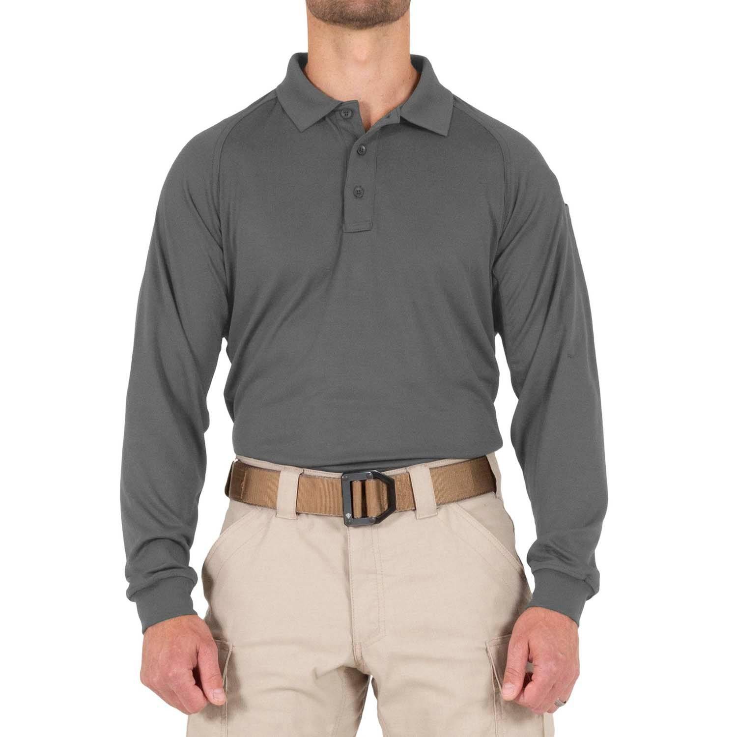 First Tactical Men's Long Sleeve Performance Polo