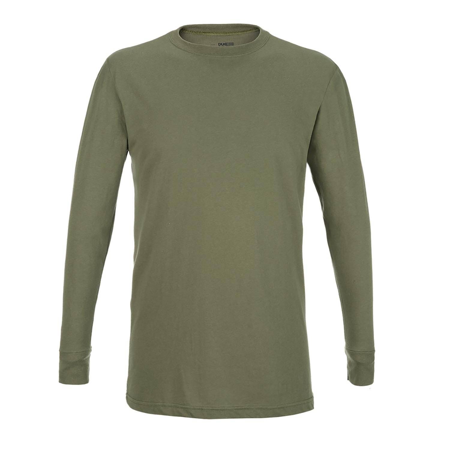 Duke 50/50 Polyester/Cotton Long Sleeve Military T-Shirt