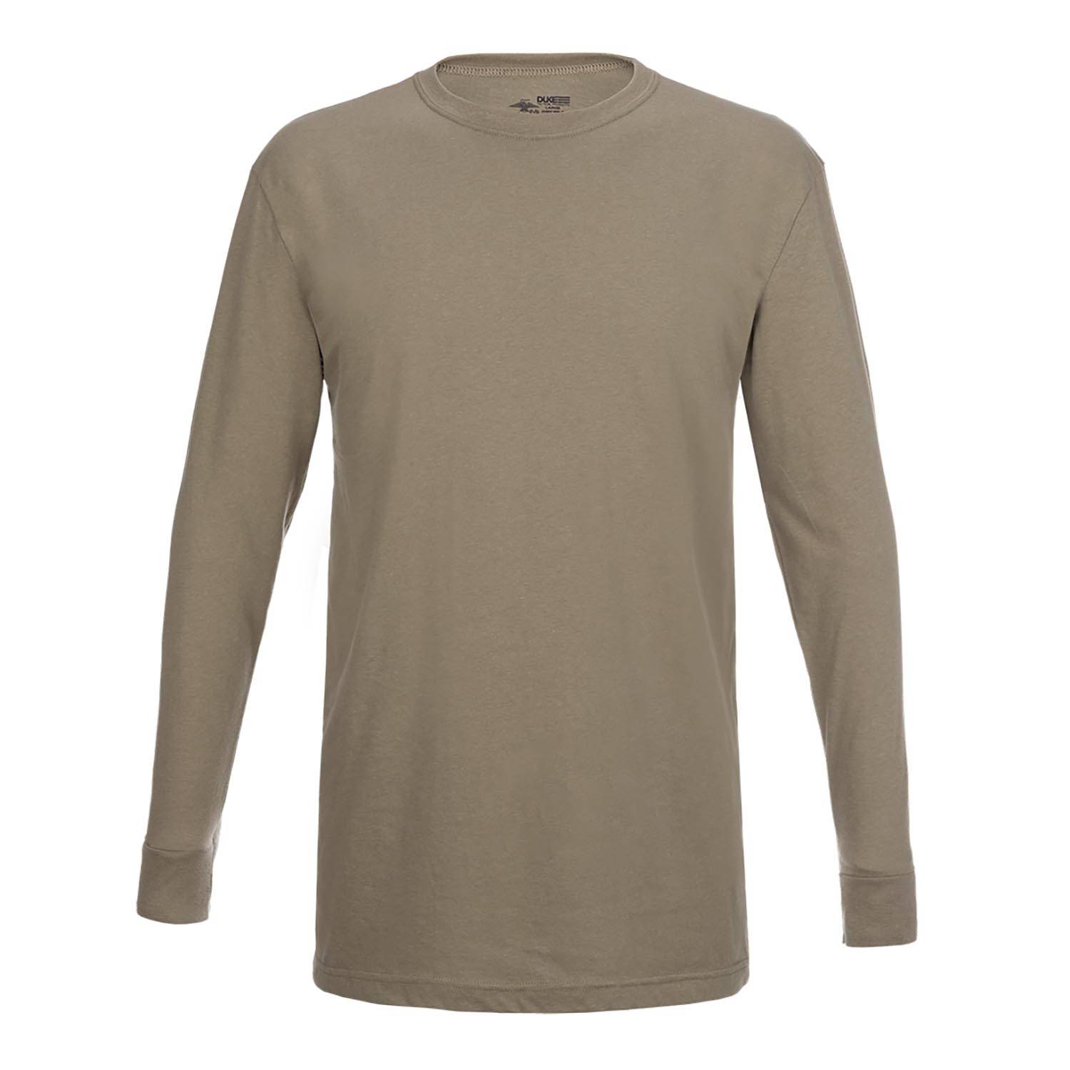 Duke 50/50 Polyester/Cotton Long Sleeve Military T-Shirt