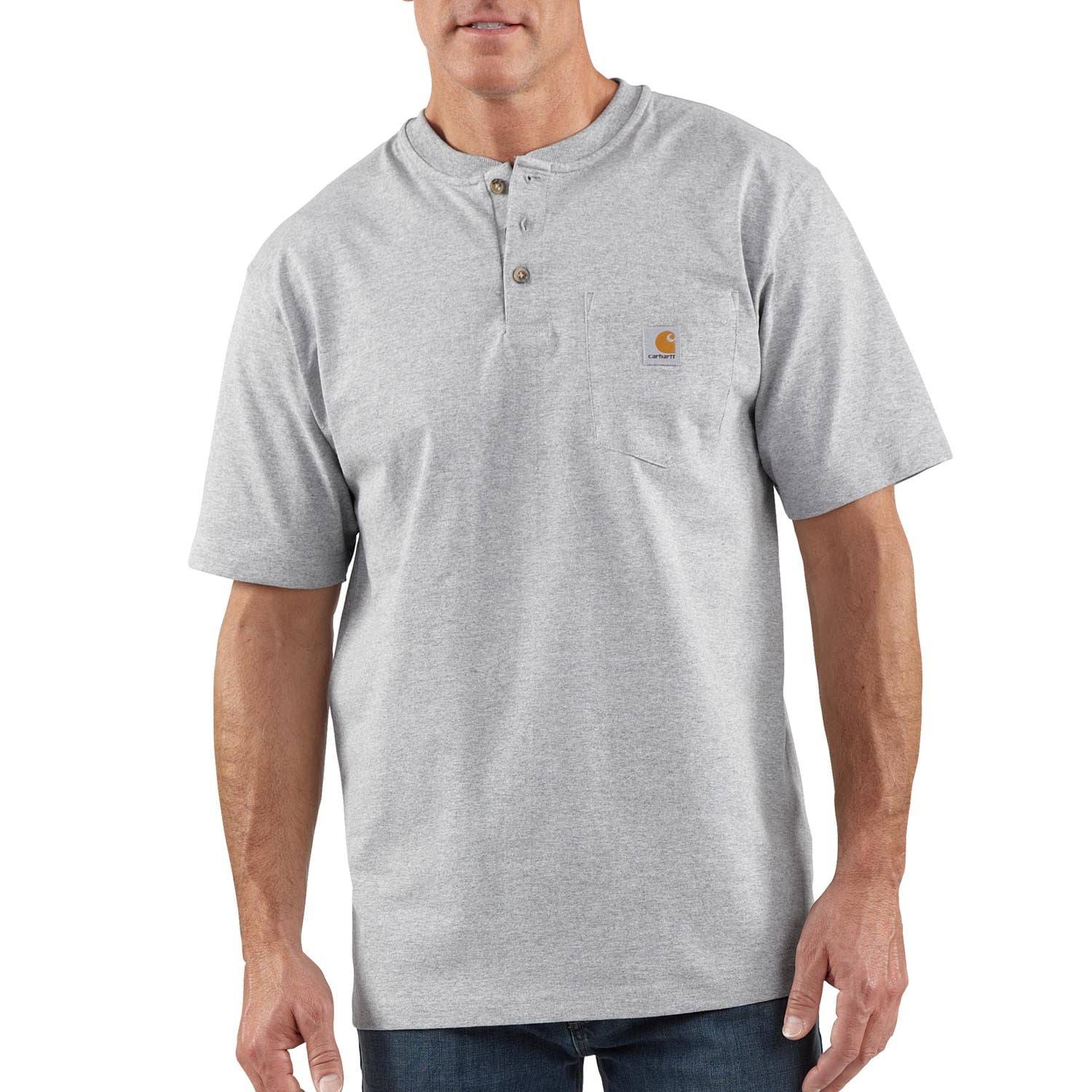 Carhartt Heavyweight Short Sleeve Pocket Henley T-Shirt