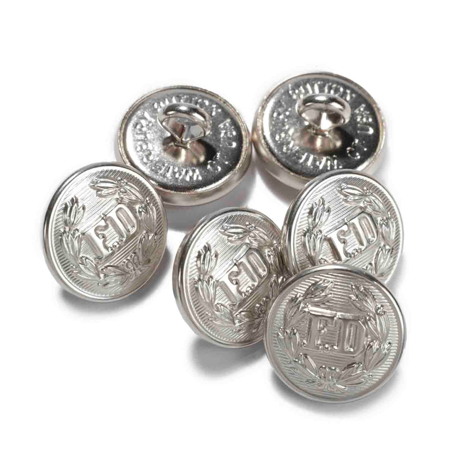 Waterbury 'F.D.' Buttons (6 pack)