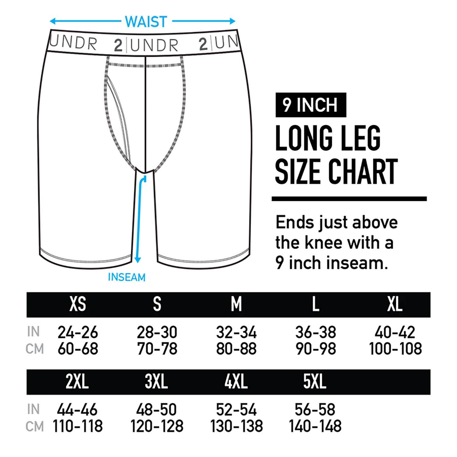 2UNDR Men's Swing Shift Long Leg 9" Boxer Briefs | Galls
