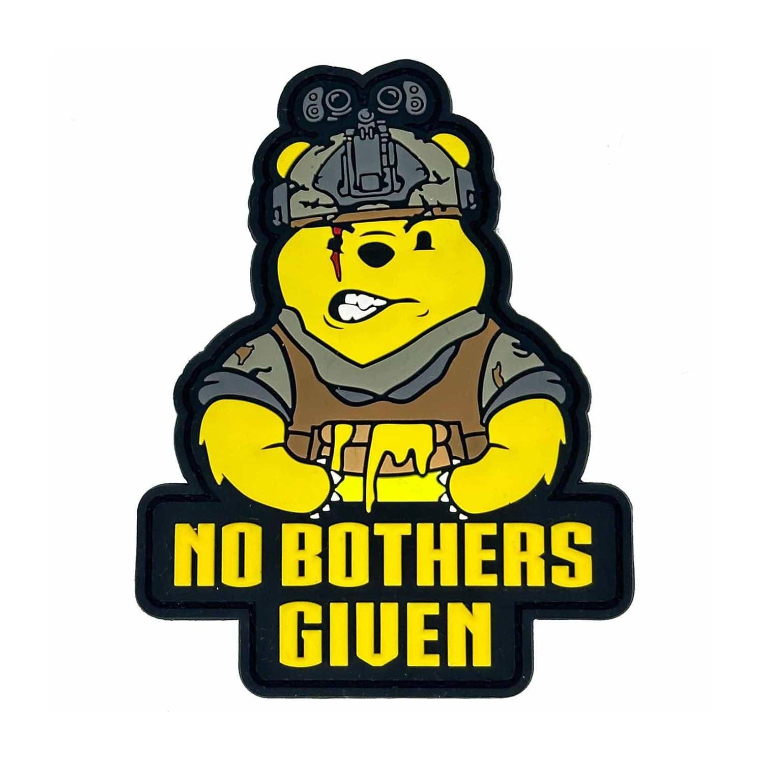 "No Bothers Given" Tactical Pooh Bear PVC Patch | Galls